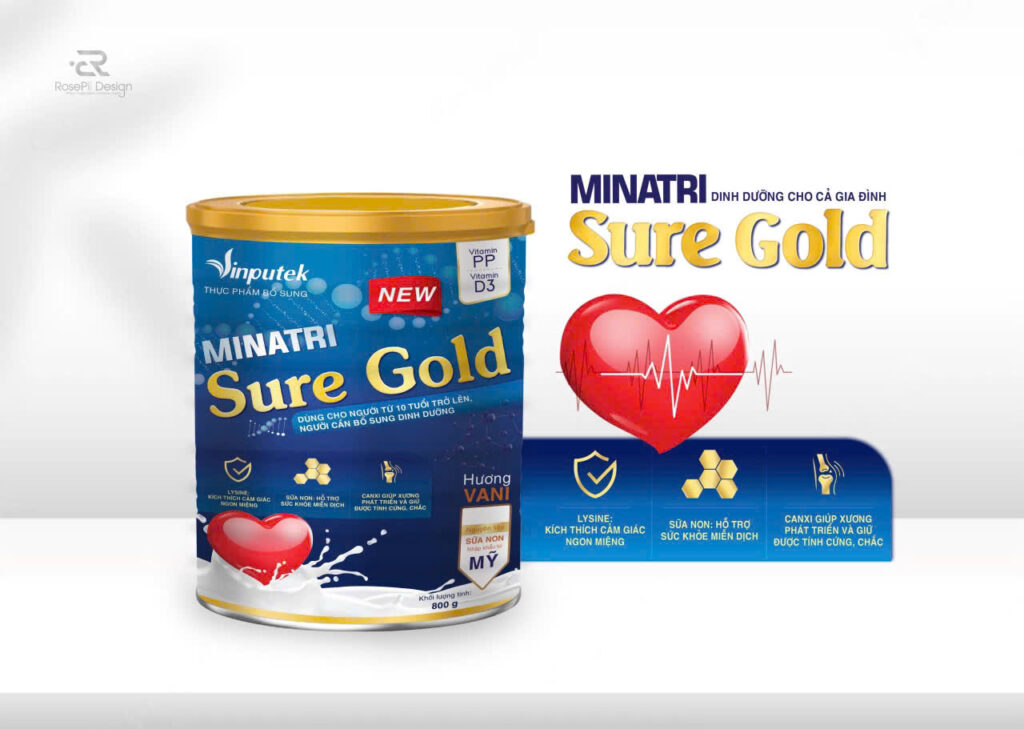 Sữa Minatri SURE GOLD - Chăm sóc sức khỏe cho cả gia đình. - MinaKid
